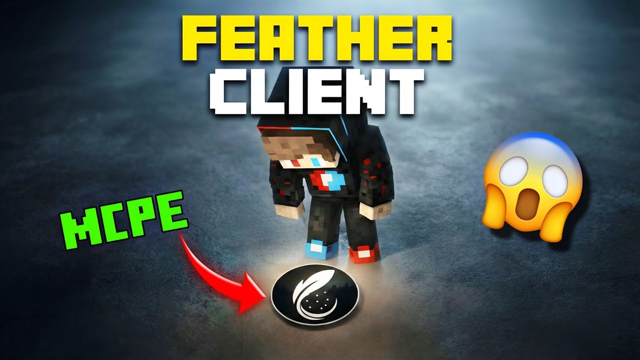 Feather Client for Minecraft PE 🔥 | MCPE Feather Client Download - YouTube