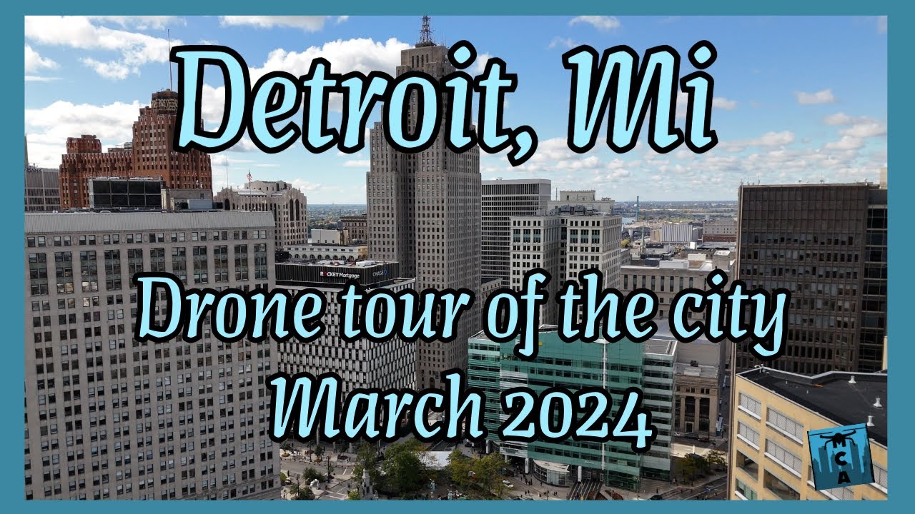 Aerial Views of Downtown Detroit Landmarks | Drone Footage - YouTube