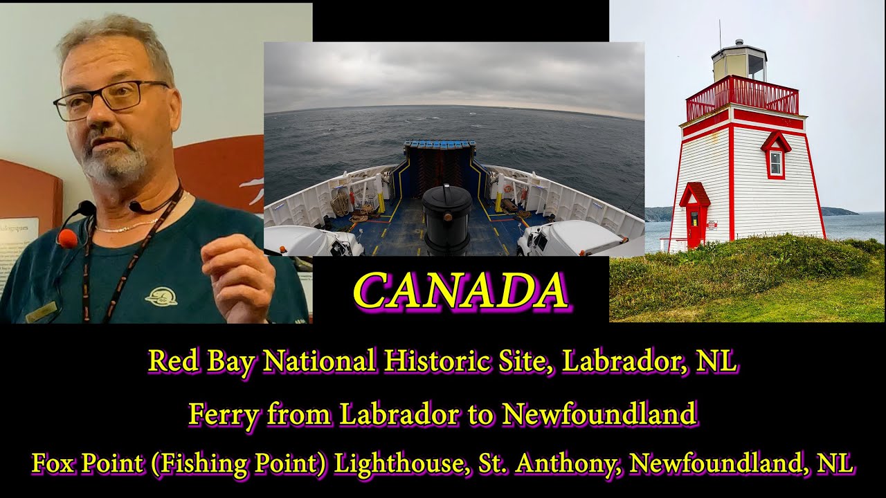 Red Bay National Historic Site, Ferry, Lighthouse, Etc., NL - 4K - YouTube