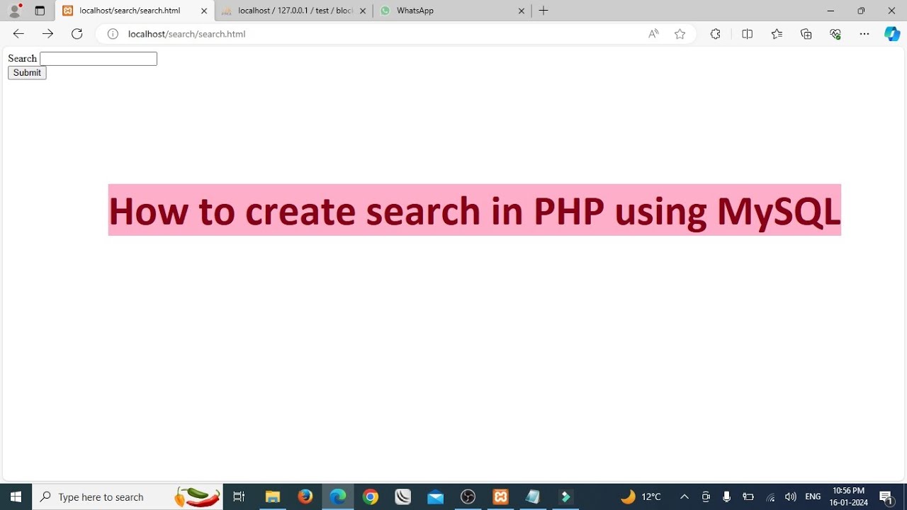 How To Create A Search Page In Php Using Mysql Bangla Version Rabiulislamofficial Youtube