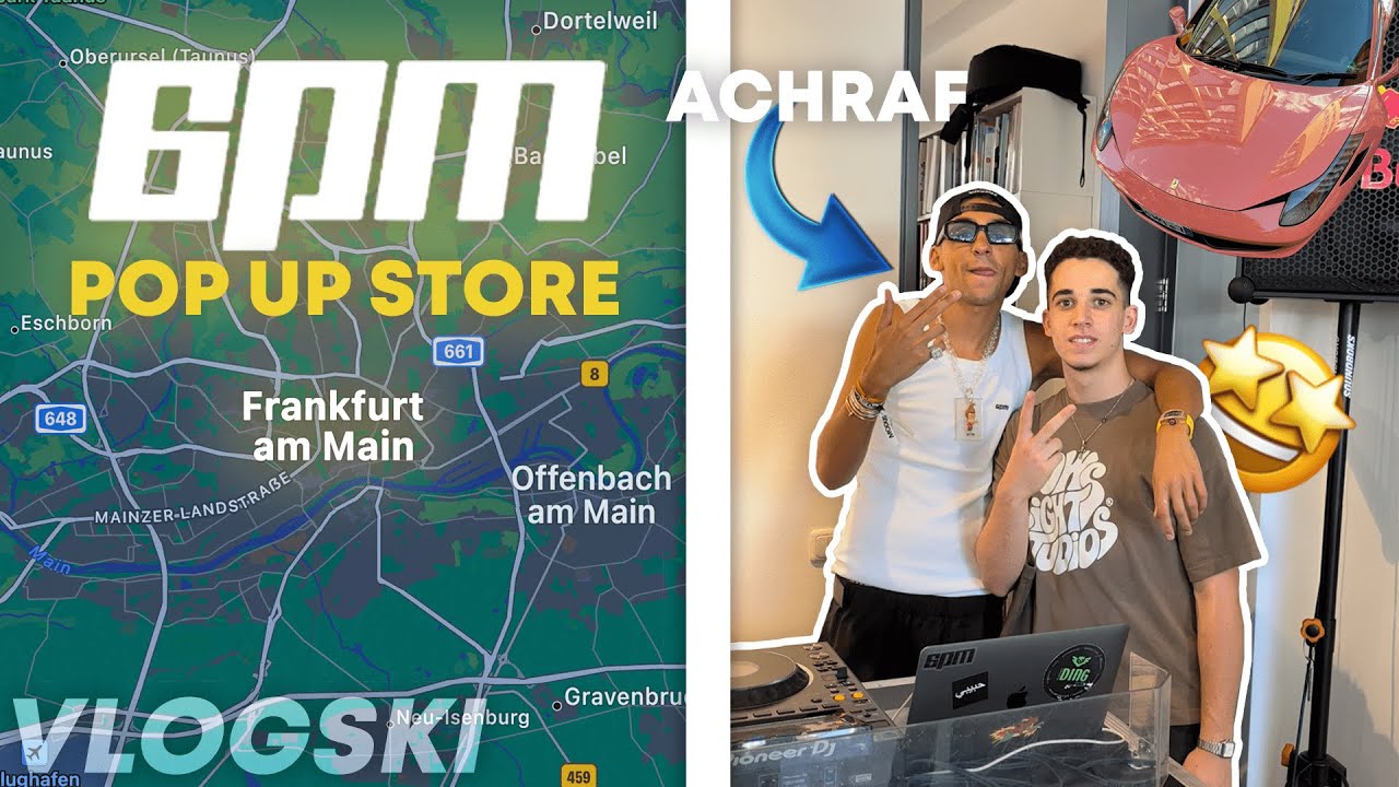 🤩🤯ACHRAF MEIN TSHIRT GESCHENKT! - FRANKFURT 6PM VLOGSKI #3 - YouTube