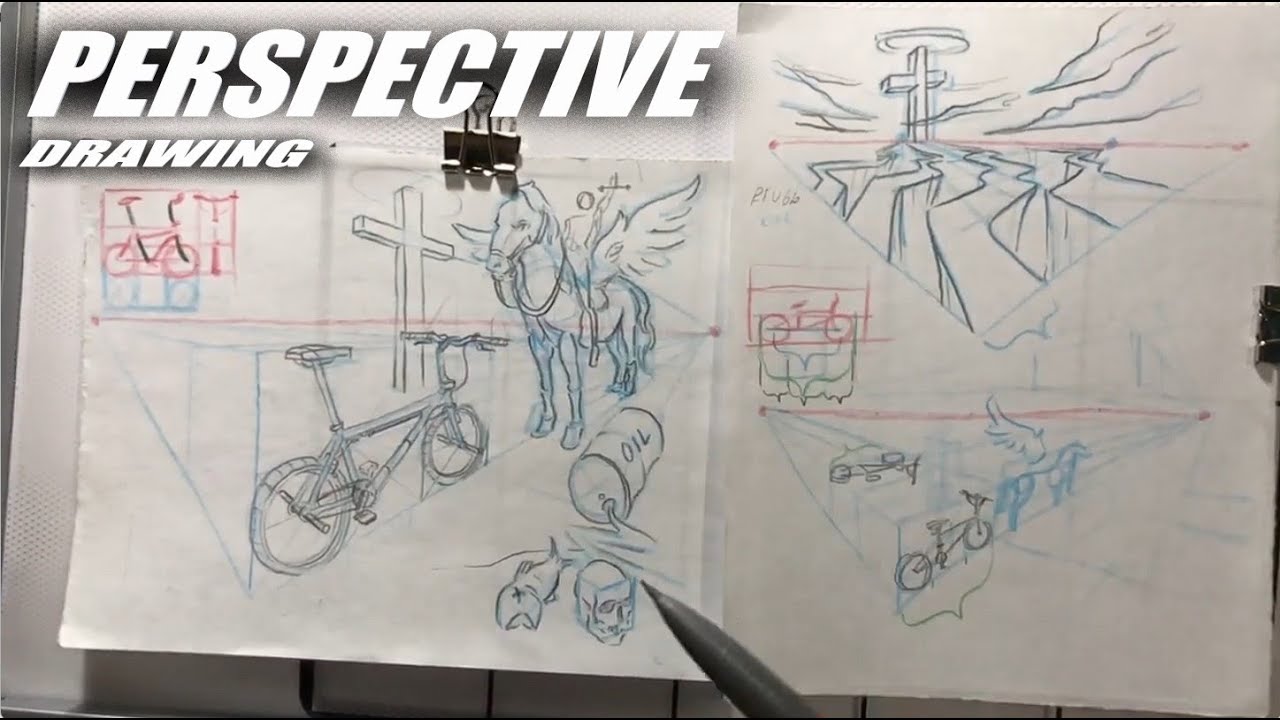 Day 560 Perspective Drawing, Learning to Draw Bikes (Fear of Failure ...