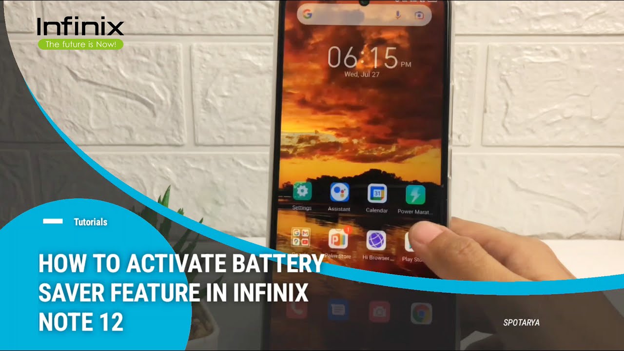 Infinix Note 12 - How To Activate Battery Saver Mode - YouTube
