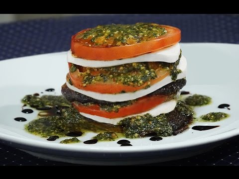 Roasted Portobello Mushroom Napolean - YouTube