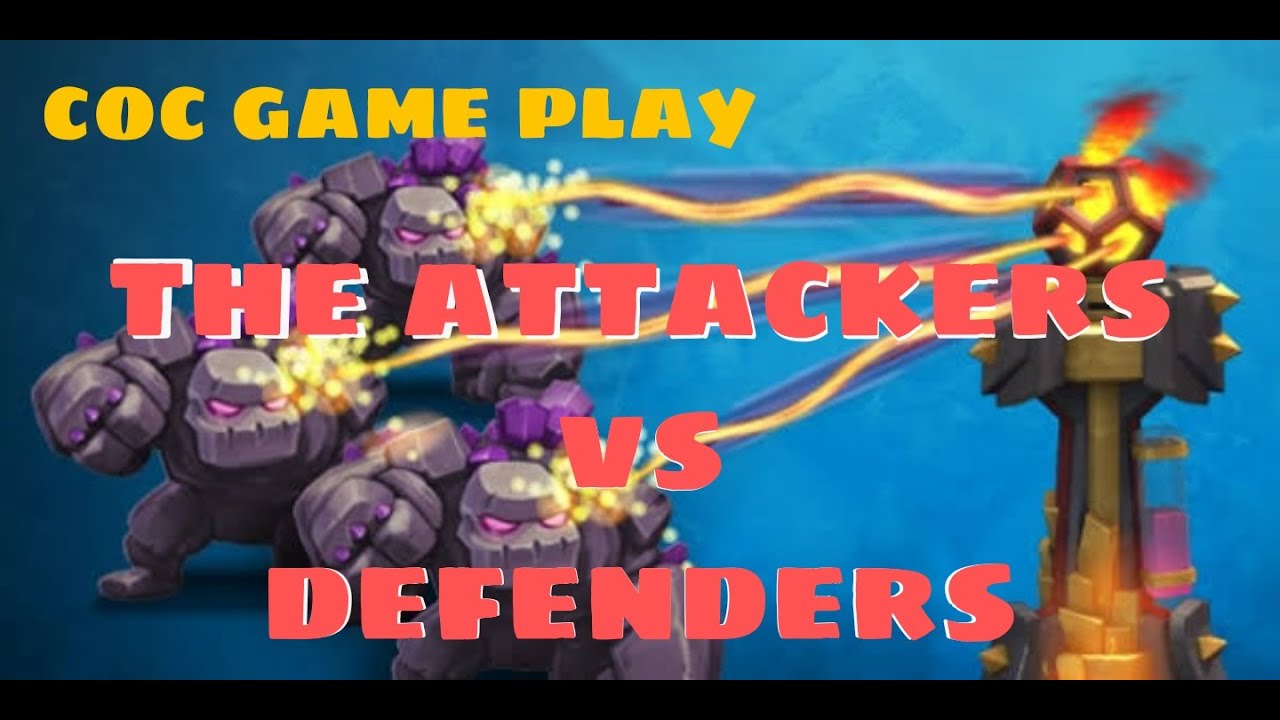 Clash of Clan | Attackers vs Defender | Coc game play - YouTube