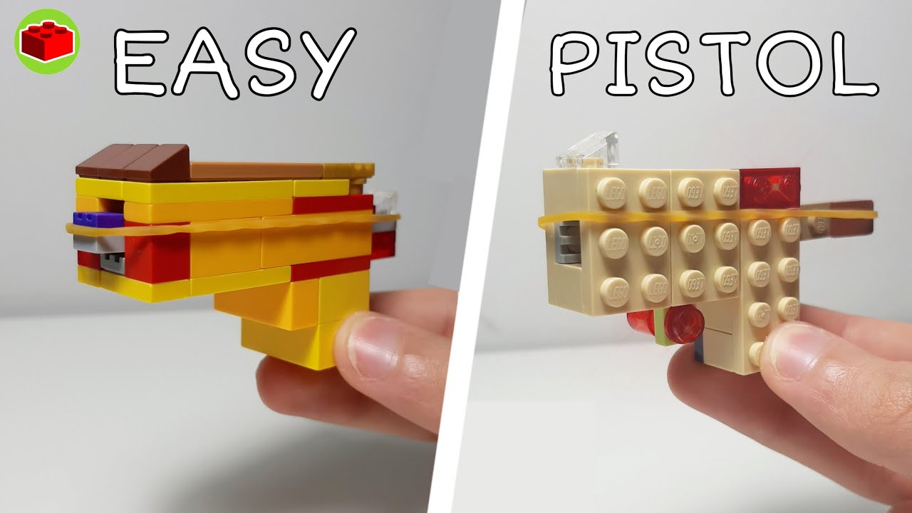 Build Mini Easy LEGO Pistols (Easy Tutorial) - YouTube