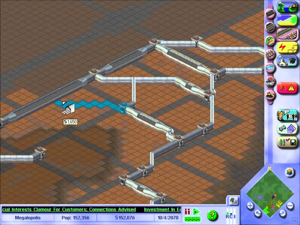 Sim City 3000 How to build a big city Part 9 - Subways - YouTube