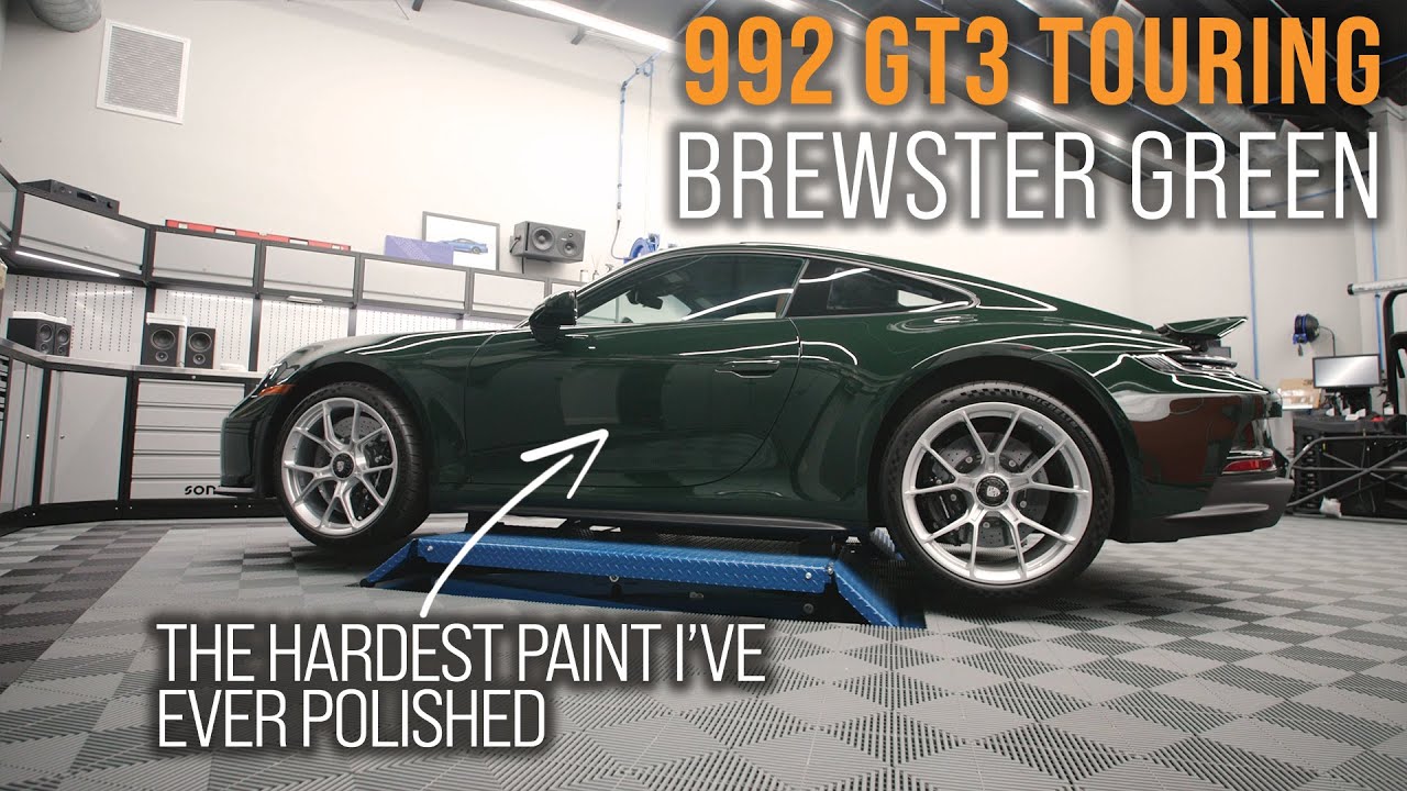 This Paint Was the Hardest I've Ever Polished - Brewster Green 992 GT3 ...