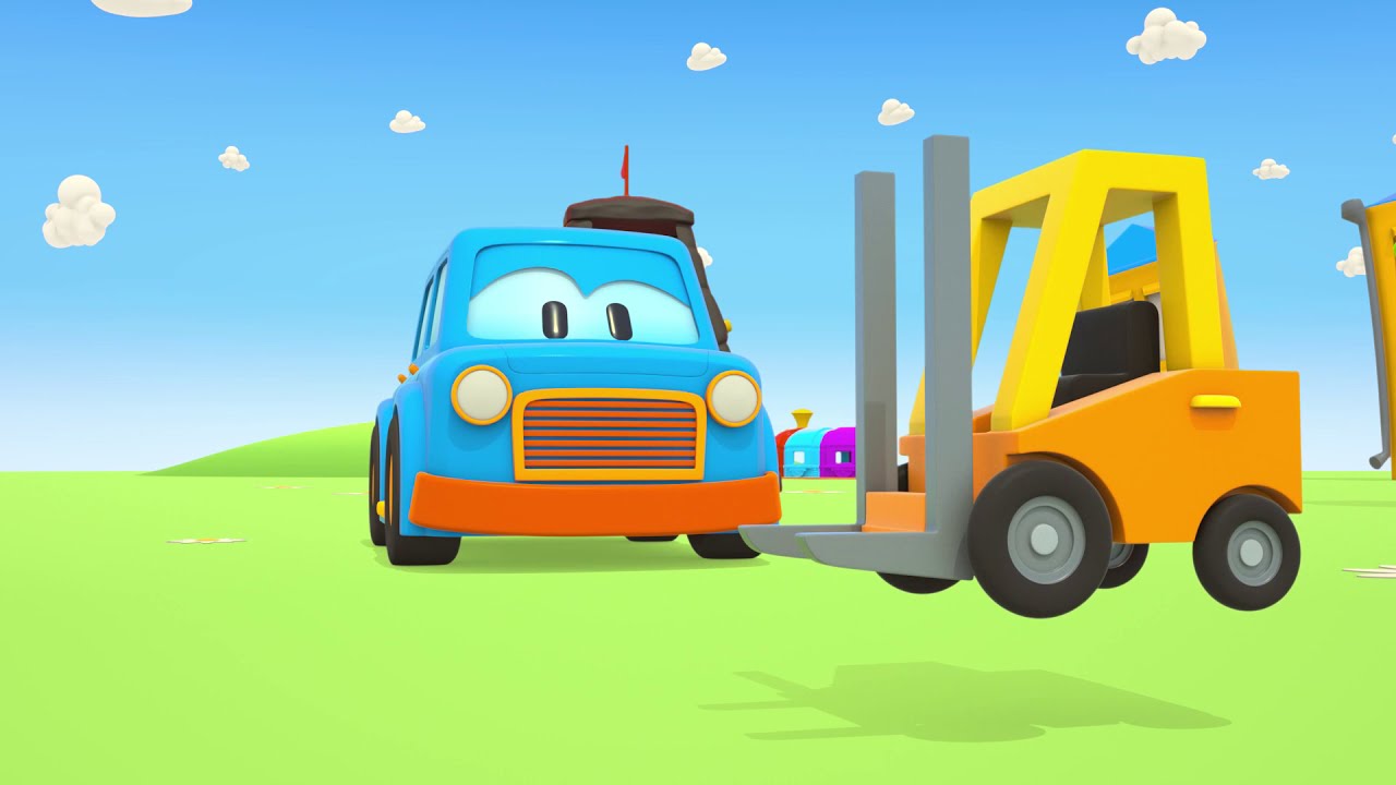 Learn construction vehicles for kids - Learn colors with cartoon Cars ...