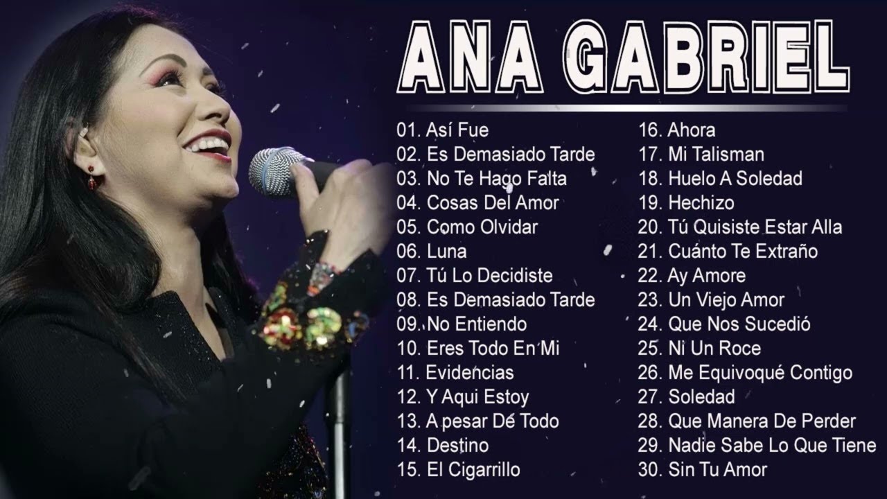 ANA GABRIEL MIX EXITOS ROMANTICOS | ANA GABRIEL Grandes Éxitos ...