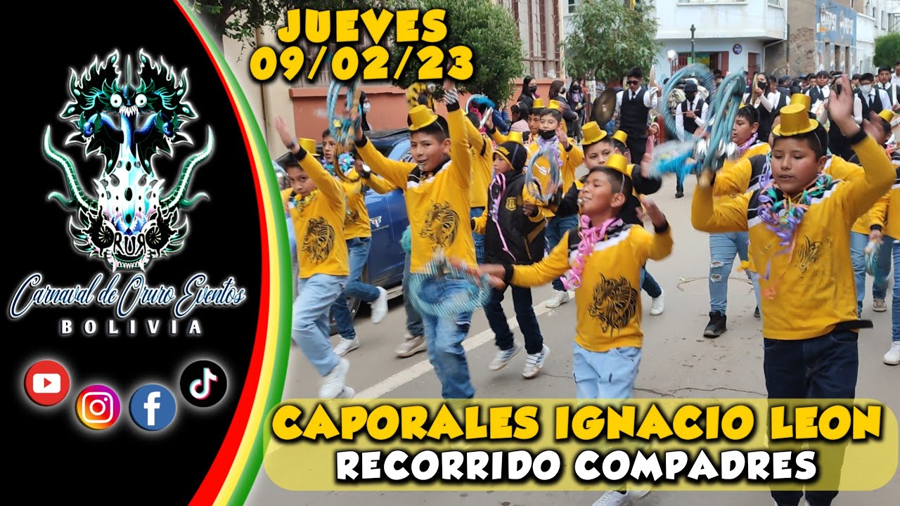 CAPORALES INFANTILES IGNACIO LEON - COMPADRES RECORRIDO RUMBO AL CARNAVAL DE ORURO 2023 - YouTube