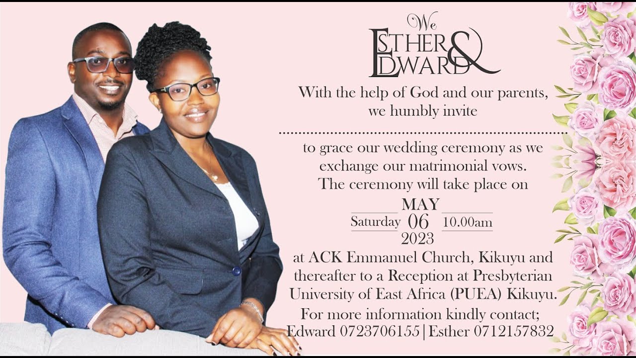 ESTHER WEDS EDWARD - YouTube