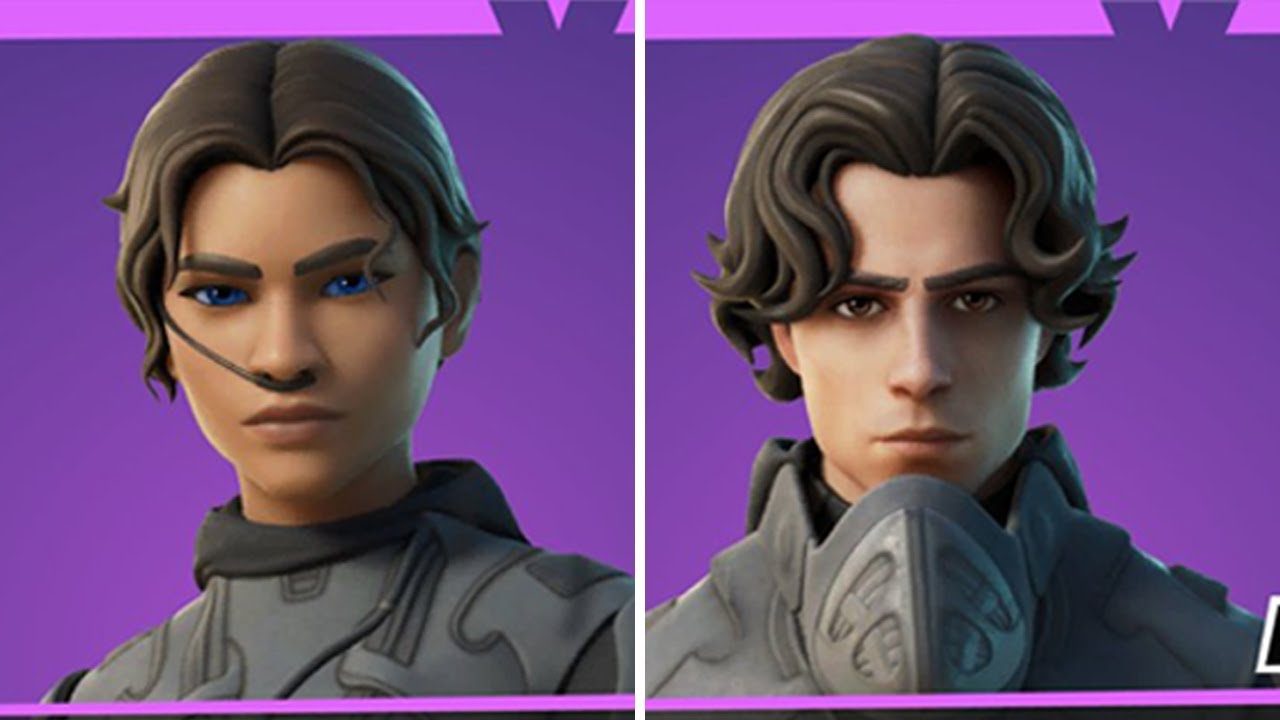 ZENDAYA and TIMOTHÉE CHALAMET Skins are in Fortnite - YouTube