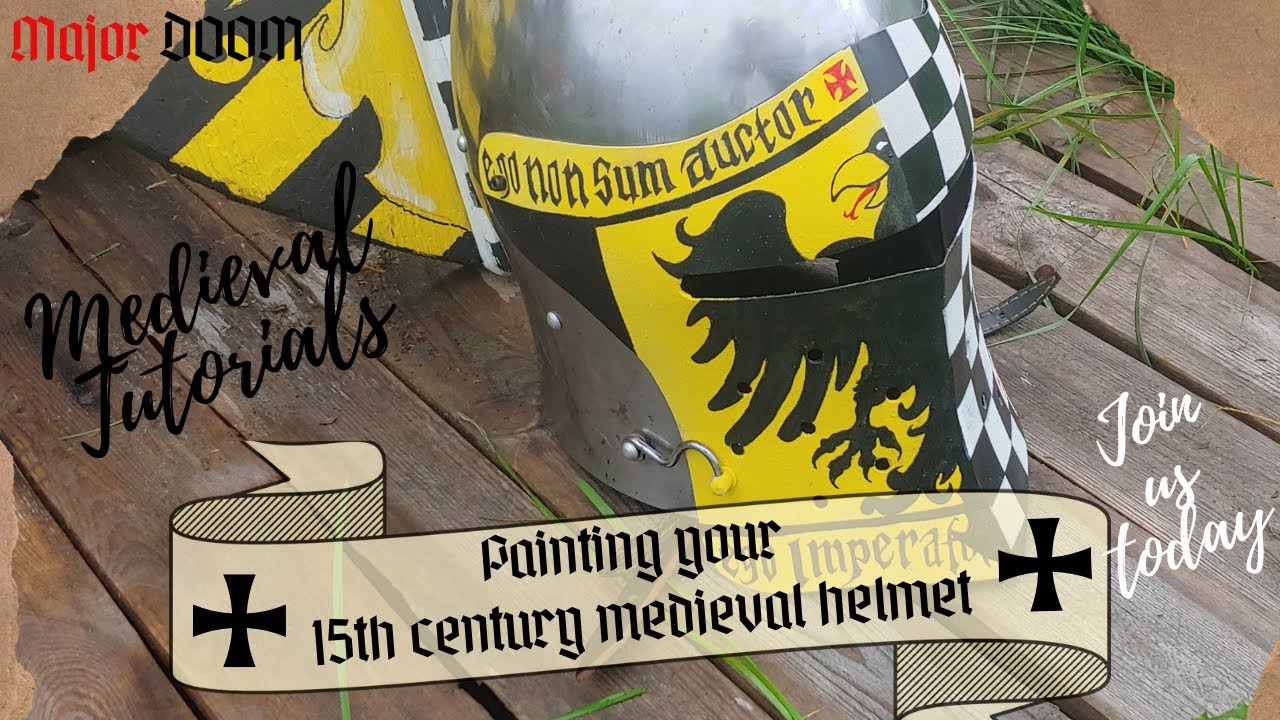 Painting your Medieval helmet with heraldry! HOW TO: one day build ...