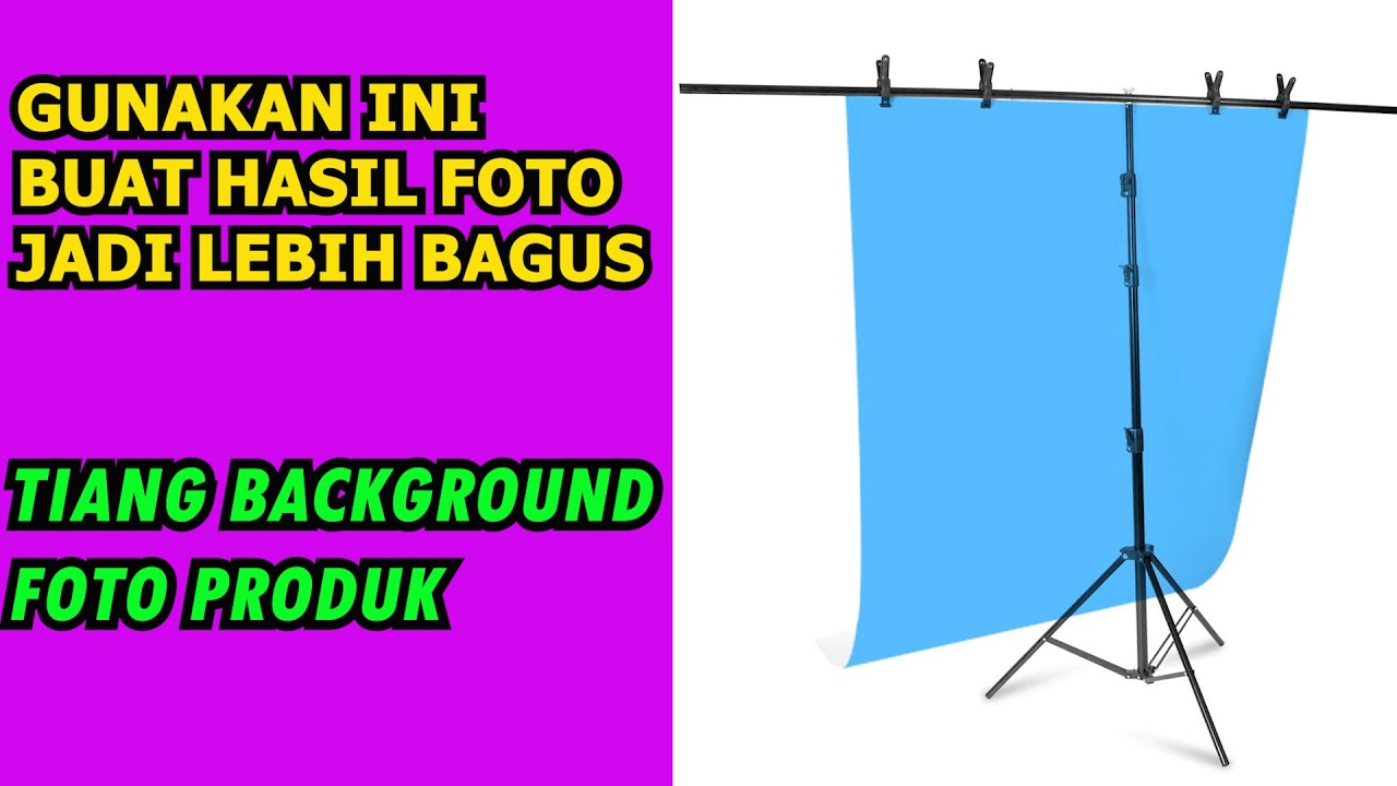 Review Tiang Background Foto Produk & Video |Setup Studio Mini di Rumah ...