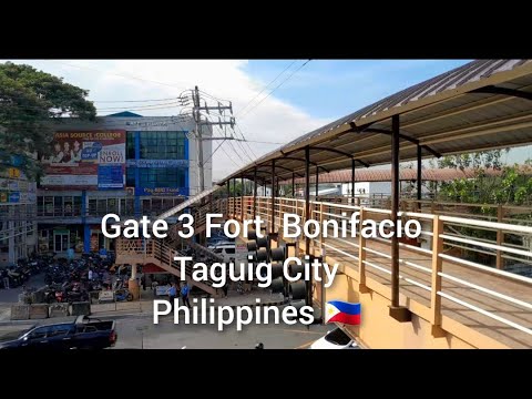Walking tour at Gate 3 Fort Bonifacio to Arca South Taguig City ...