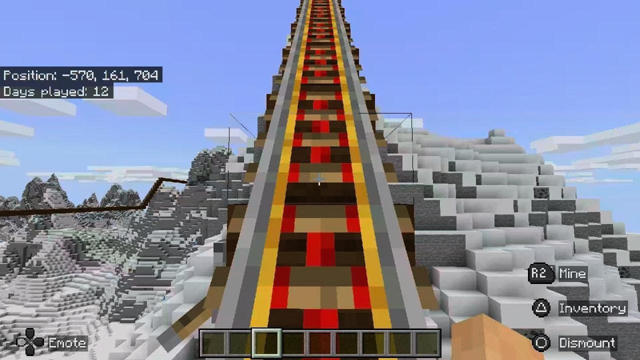 Minecraft roller coster - YouTube