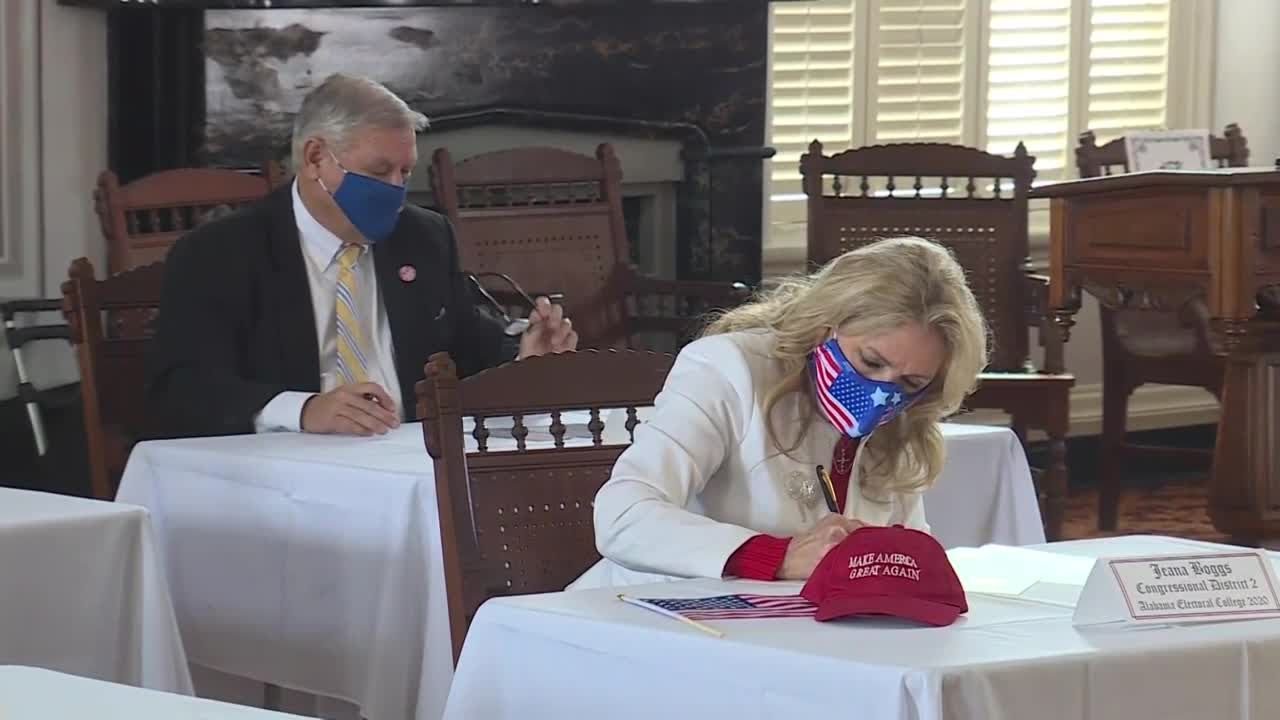 Alabama Electoral College vote in Montgomery - YouTube