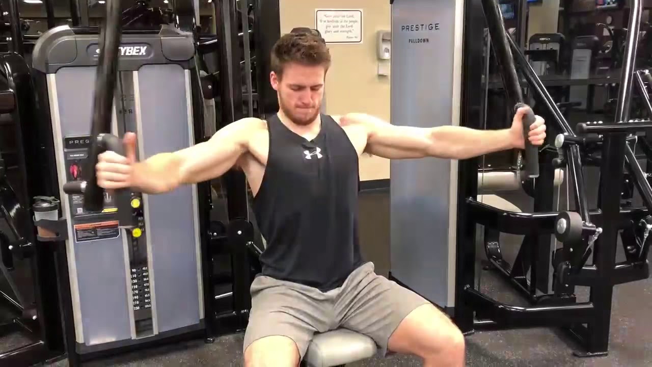 Pec Deck Assisted Flys (Male) - YouTube