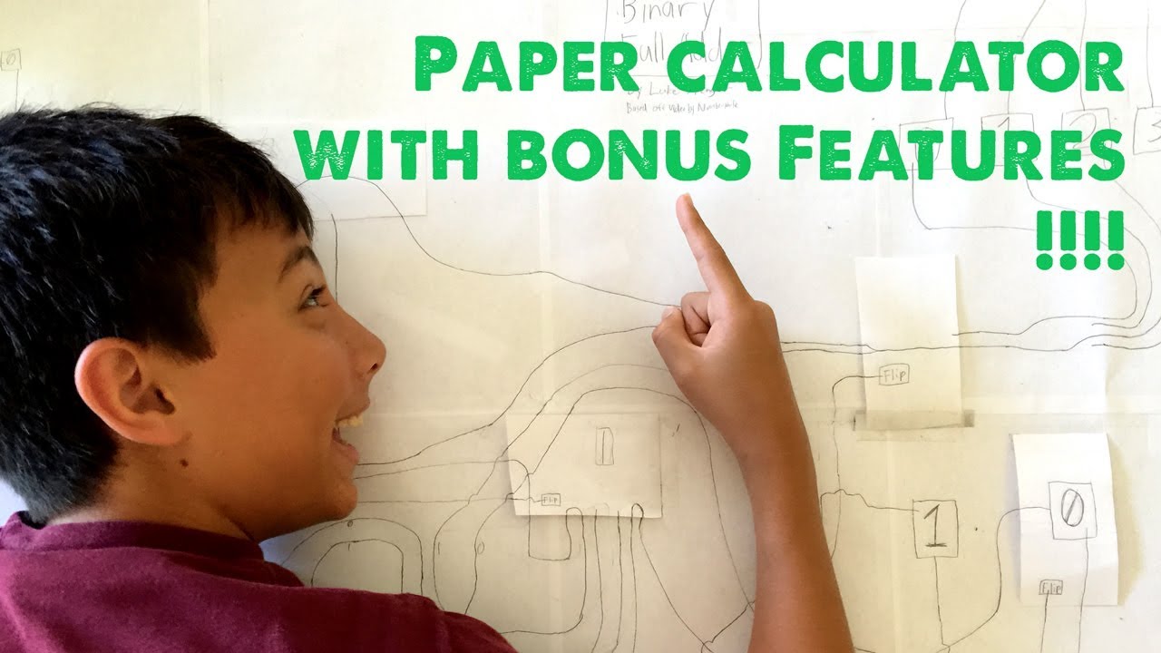 Paper Calculator Full Adder with **BONUS** 7-Segment Display and ...