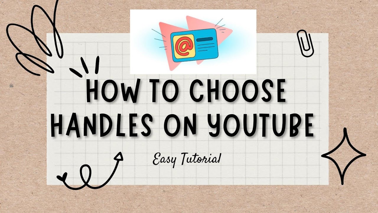 HOW TO CHOOSE HANDLES ON YOUTUBE 2022 - YouTube