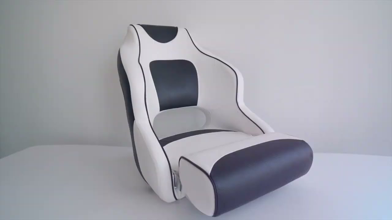 Premium Flip Up Boat Seats | Two Tone Captain's Bucket Boat Seats Model ...