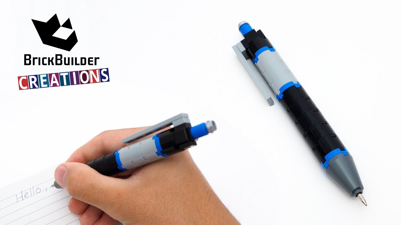 LEGO MOC PEN - WORKING! | 24pcs | Brick Builder Creations - YouTube