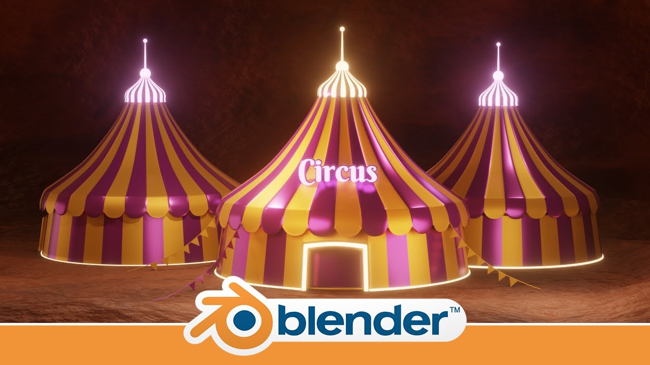 3d Build Circus Tent