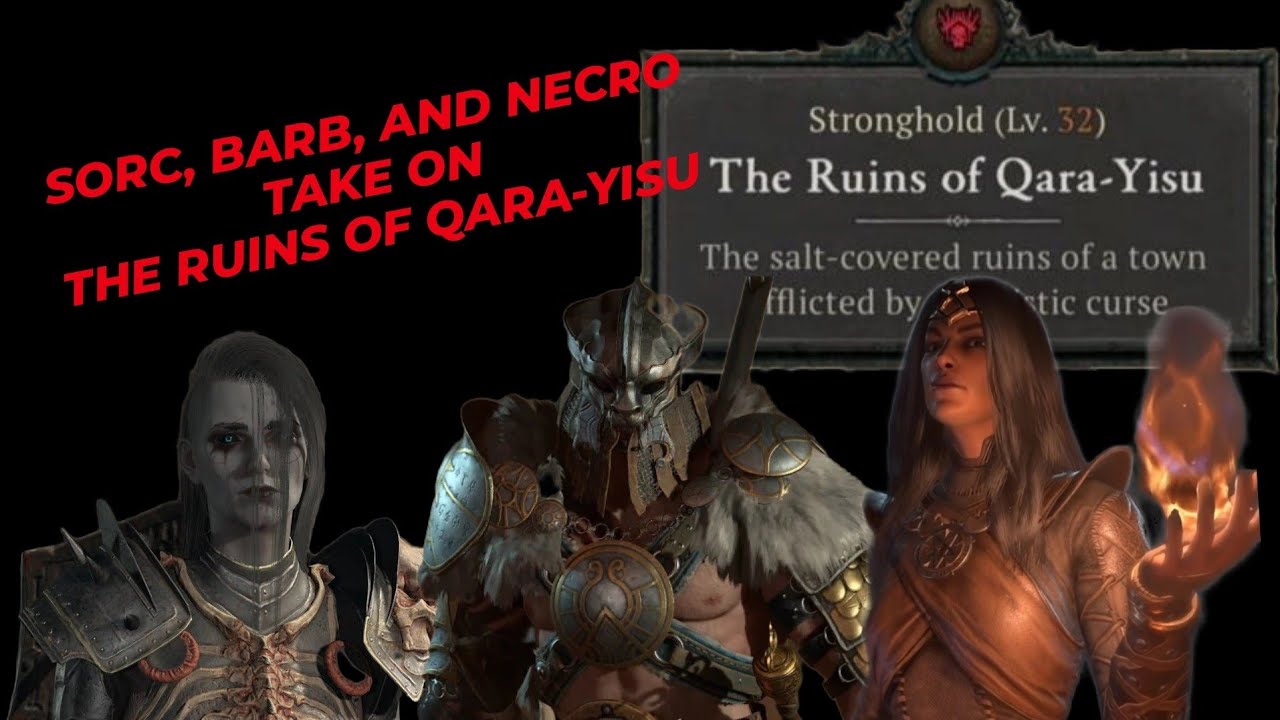 Diablo 4: Sorcerer, Barbarian, and Necromancer Take On The Ruins of ...