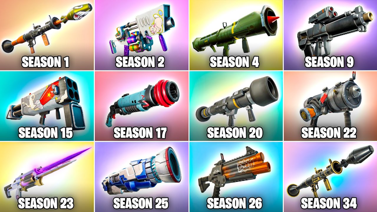 Evolution of All Fortnite Explosive Weapons & Items (Chapter 1 Season 1 ...