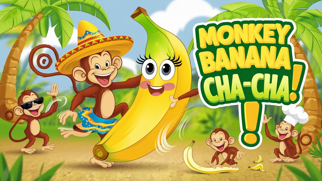 Monkey Banana Cha-Cha 🐒🍌 | Funniest Kids’ Dance Song EVER! (Try the # ...