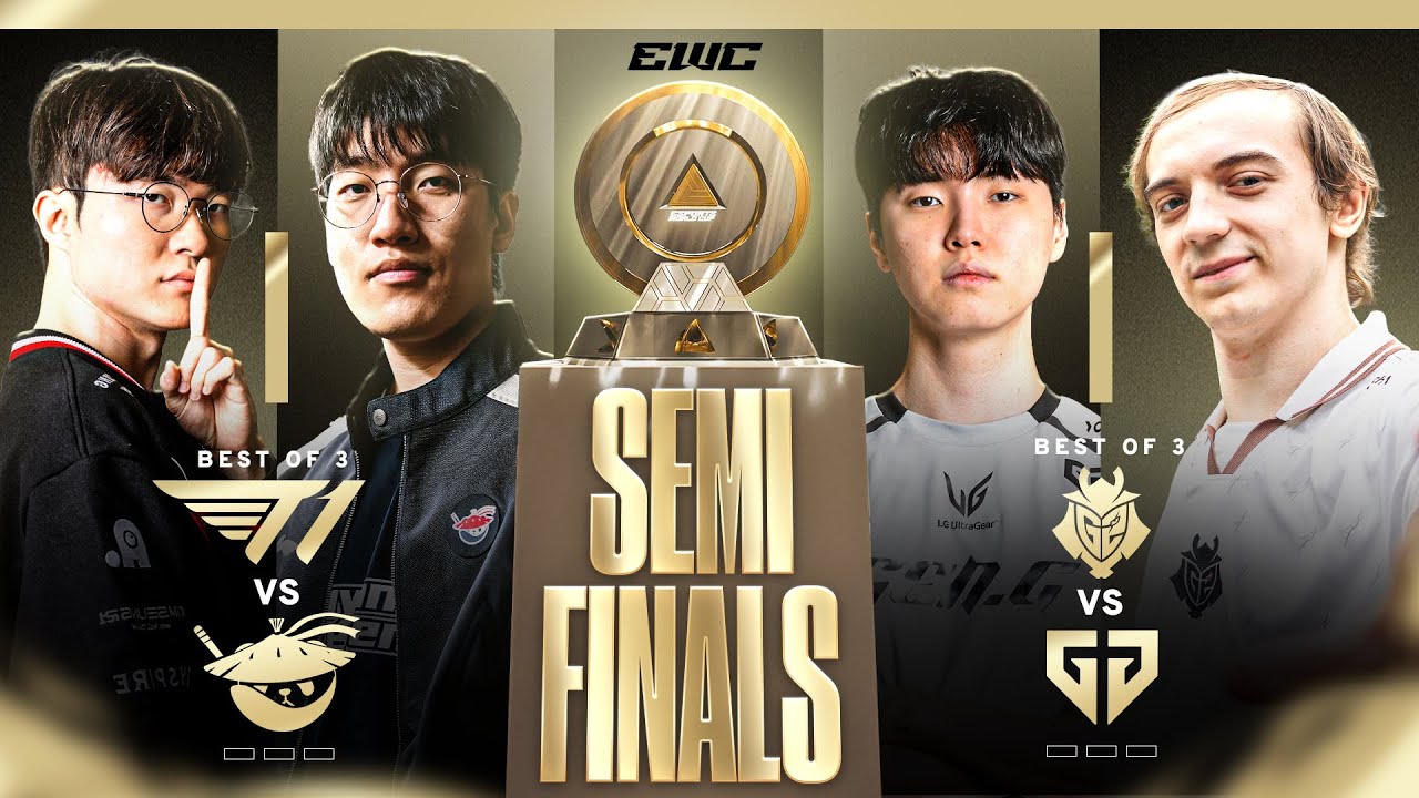 T1 VS AL // G2 VS GENG SEMI FINALS ELIMINATION EWC 2025 - YouTube