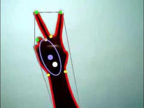 Gesture feature extraction using openCV - YouTube