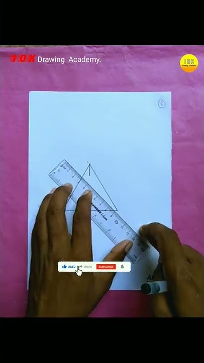 How to draw a trangle.?? ll step by step. - YouTube