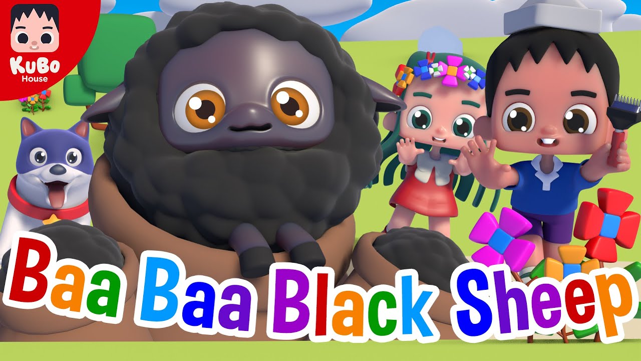 BAA BAA BLACK SHEEP with Lanie and Ollie | (Nursery Rhymes with lyrics ...