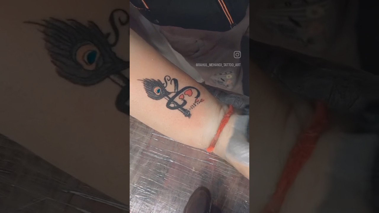 New Basuri Tattoo With Ks Name Done by Rahul Tattoo Artist #tattoolife ...