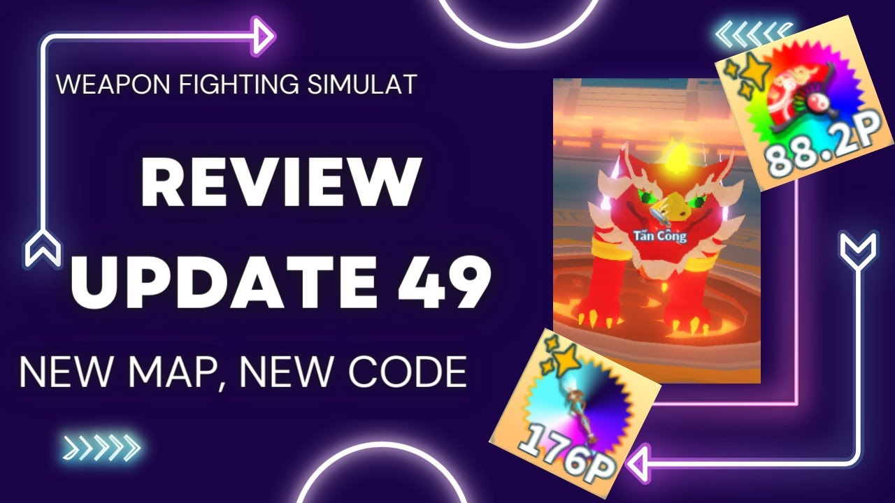 ROBLOX WEAPON FIGHTING SIMULATOR UPDATE 49 MÁP MỚI, SỰ KIỆN MỚI, VŨ KHÍ ...
