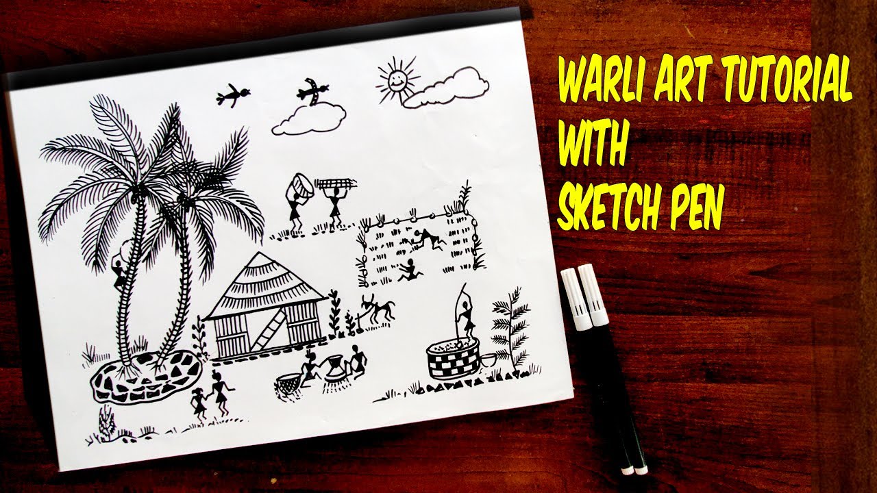 Easy Warli Painting For Beginner Warli Art Drawing For Kids, 55% OFF
