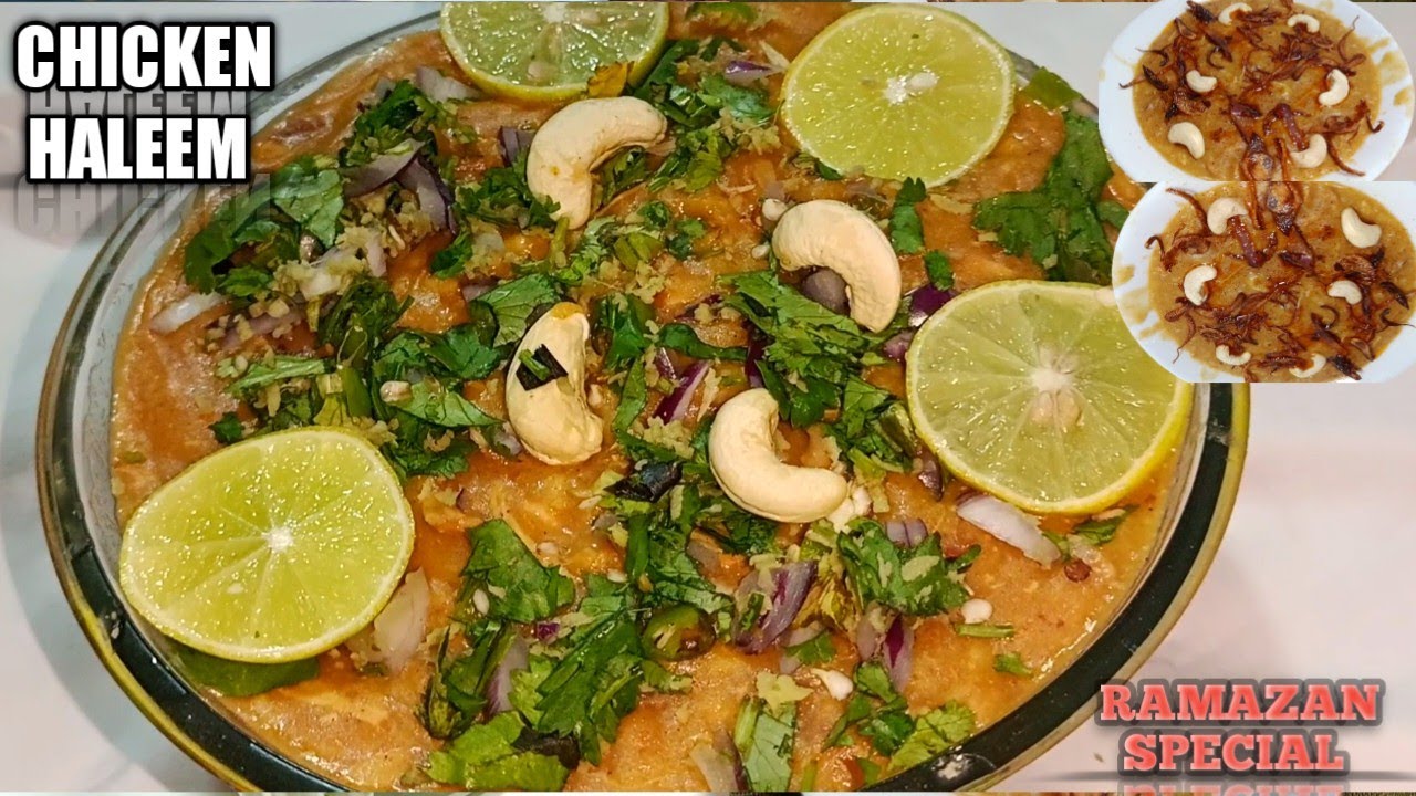 FAMOUS HYDERABADI RESHEDAR CHICKEN HALEEM RECIPE //RAMADAN SPECIAL ...