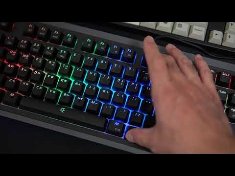 마이크로닉스 WARP WK-1 기계식 키보드 RGB LED MODE - YouTube