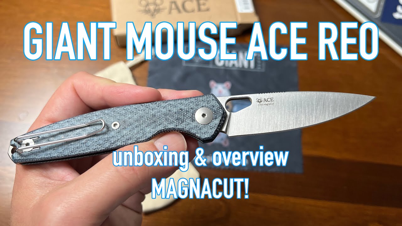 GIANT MOUSE ACE REO Unboxing and overview! Magnacut! So beautiful! 4K ...