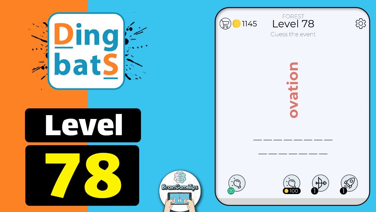 Dingbats Level 78 ovation Walkthrough - YouTube