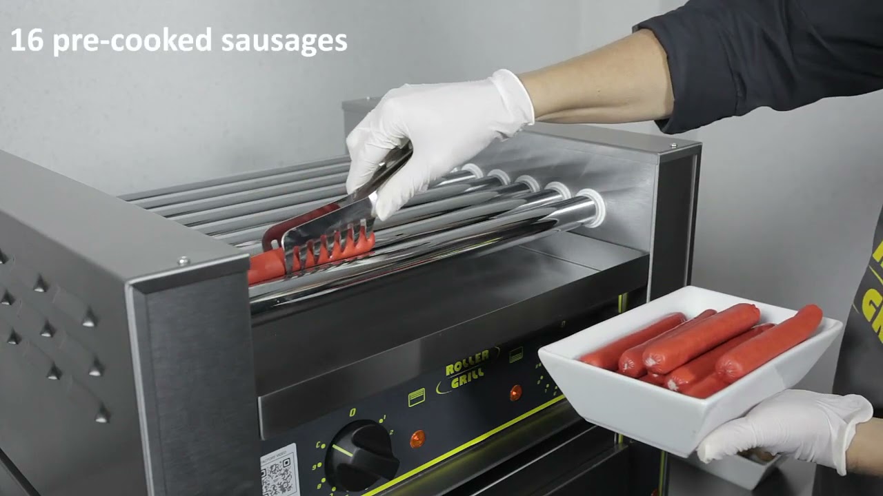 Urządzenia do hot dogów Hot dog concept Cooking Roller Grill - YouTube