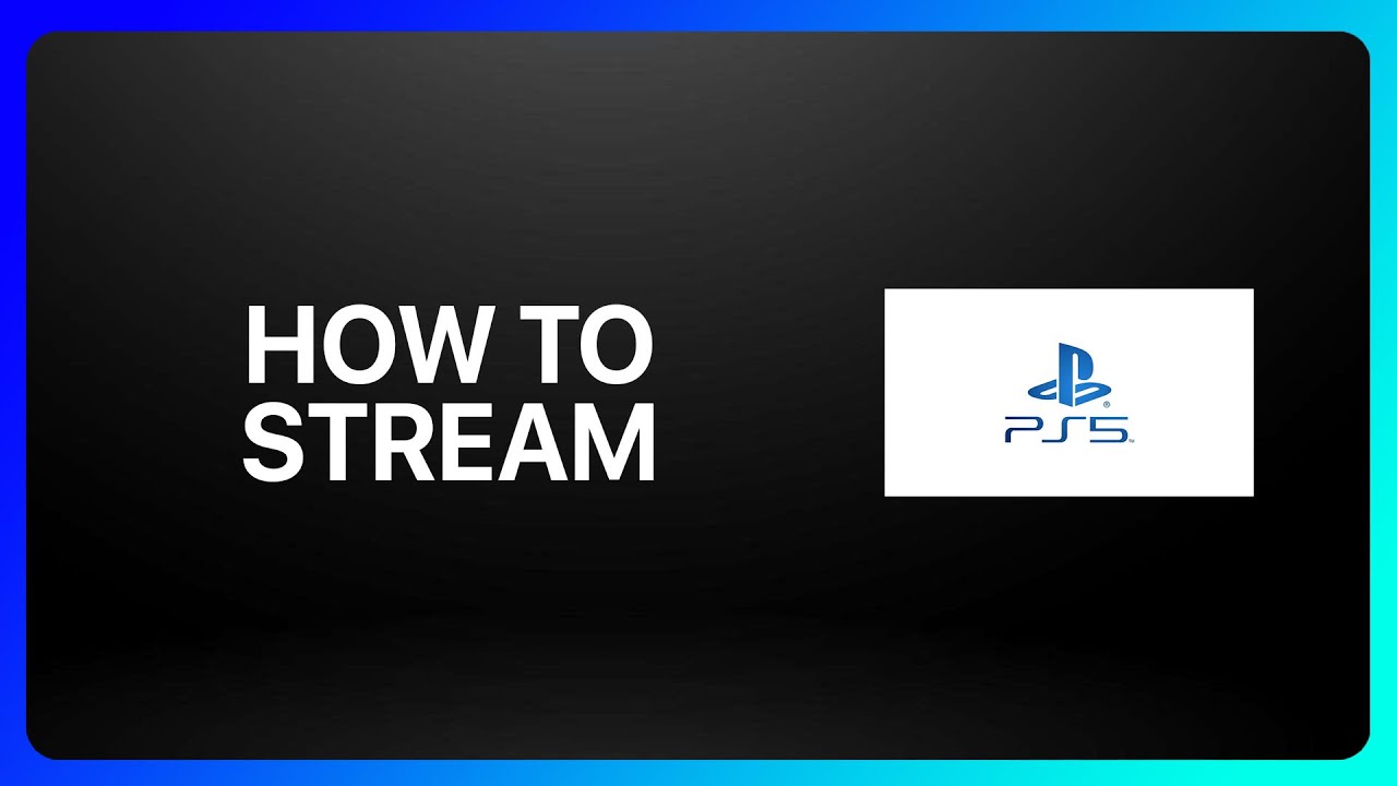 How To Stream On PlayStation 5 Tutorial - YouTube