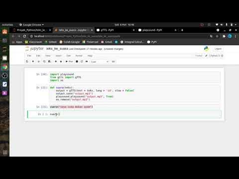 Pengubah Teks Menjadi Suara - Python - YouTube