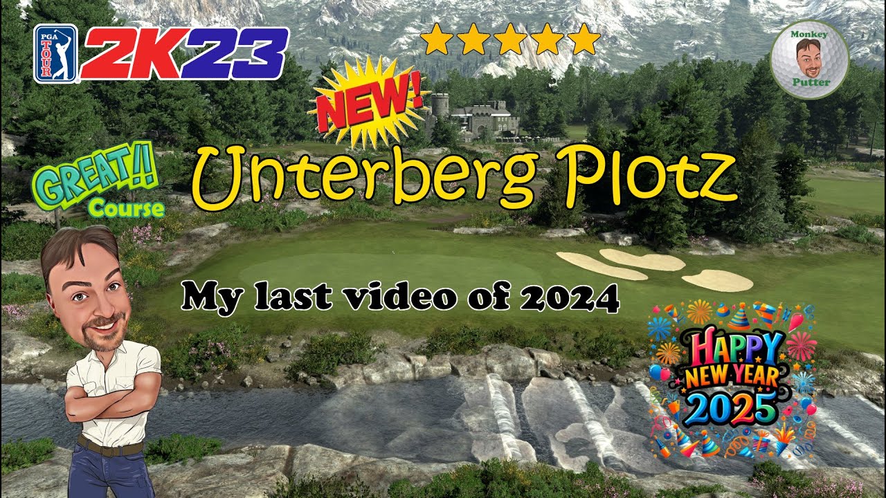 PGA Tour 2K23 - Unterberg Plotz - Course showcase with Flyover - YouTube