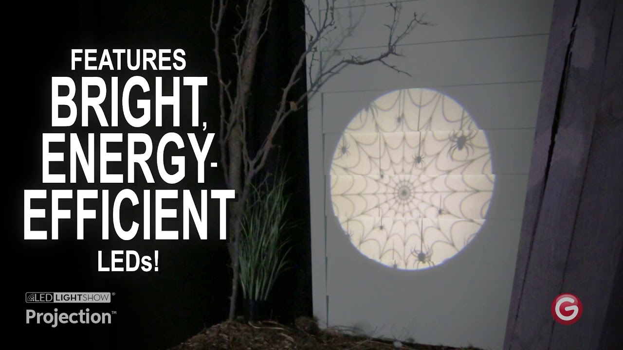 Gemmy LightShow Cascade of Dropping Spiders Projector - YouTube
