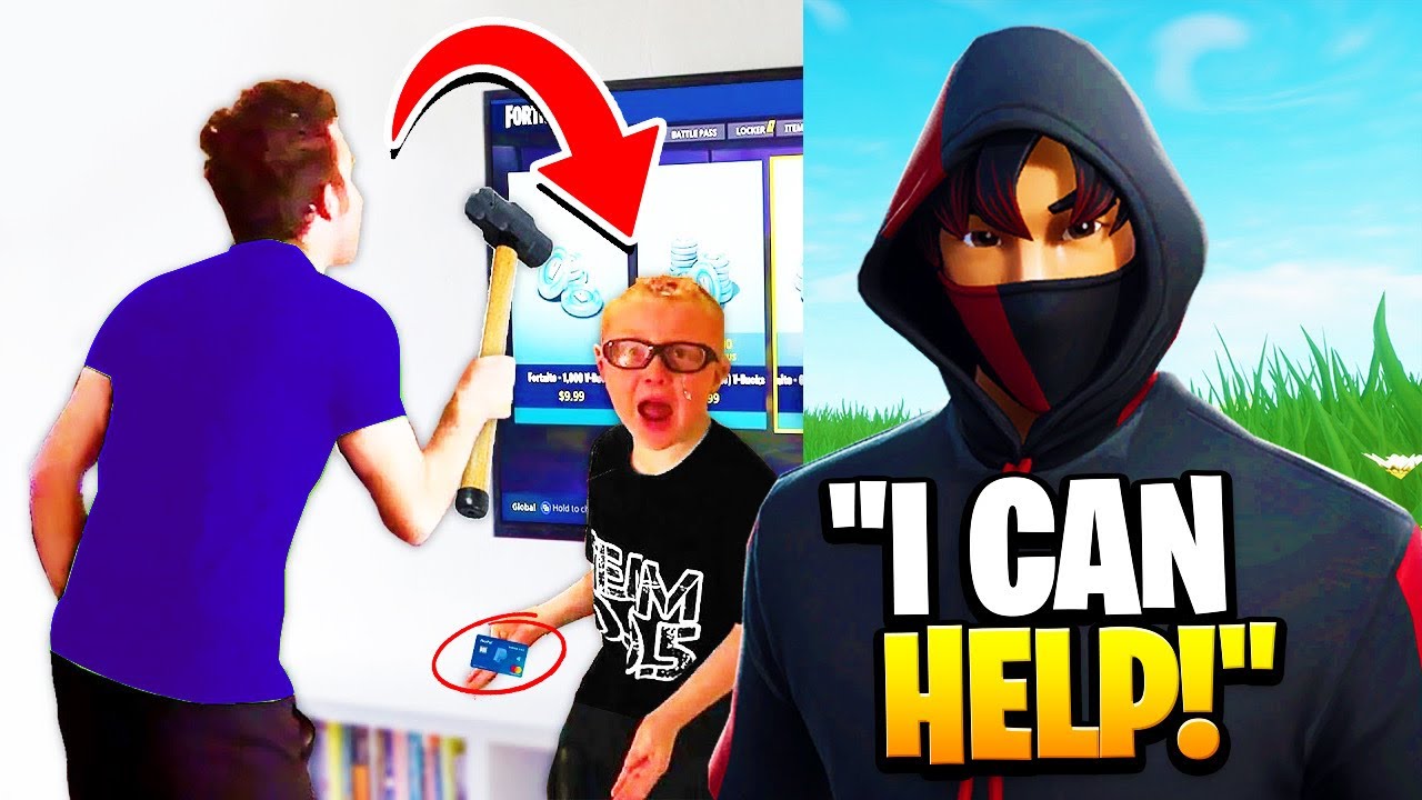 Kid Accidentally BUYS V-Bucks Off His Parents CREDIT CARD, So I Did ...