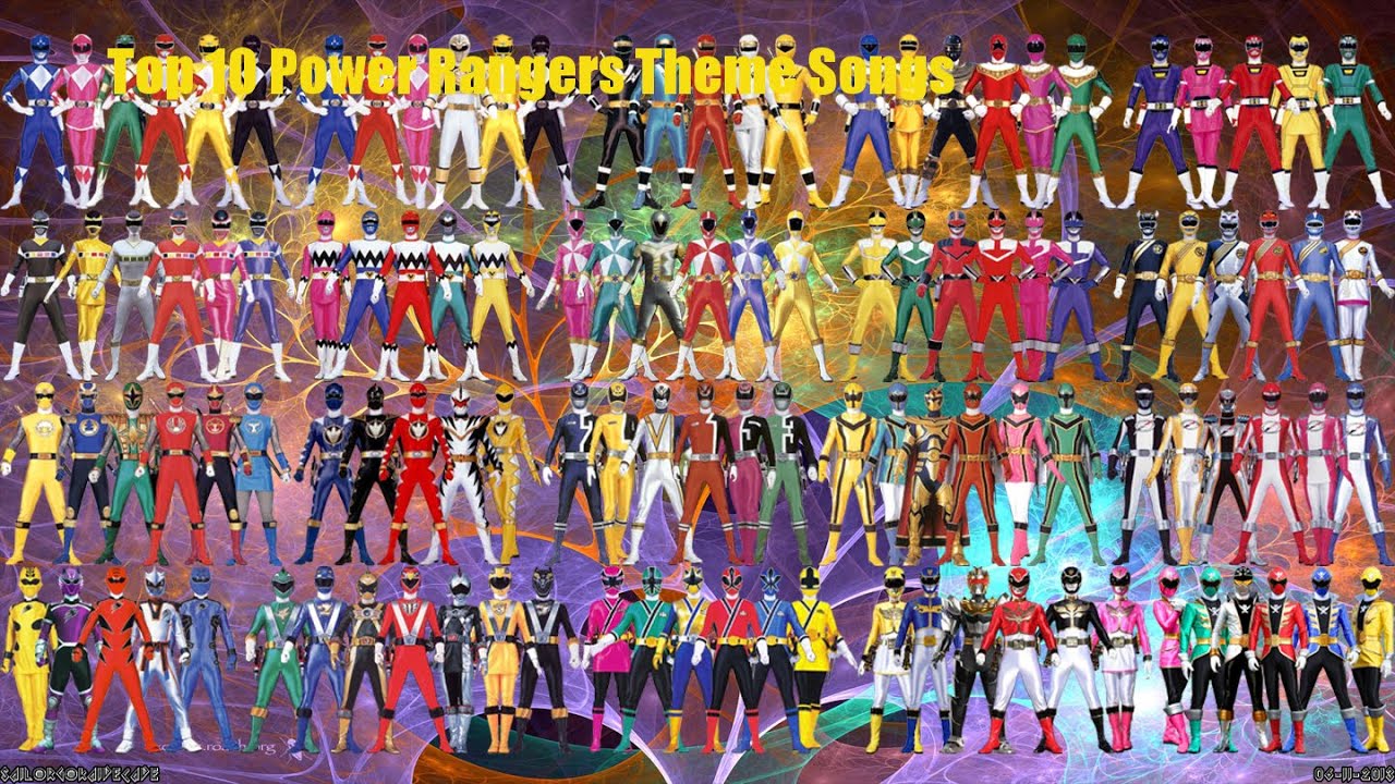 Top 10 Power Ranger Theme Songs - YouTube