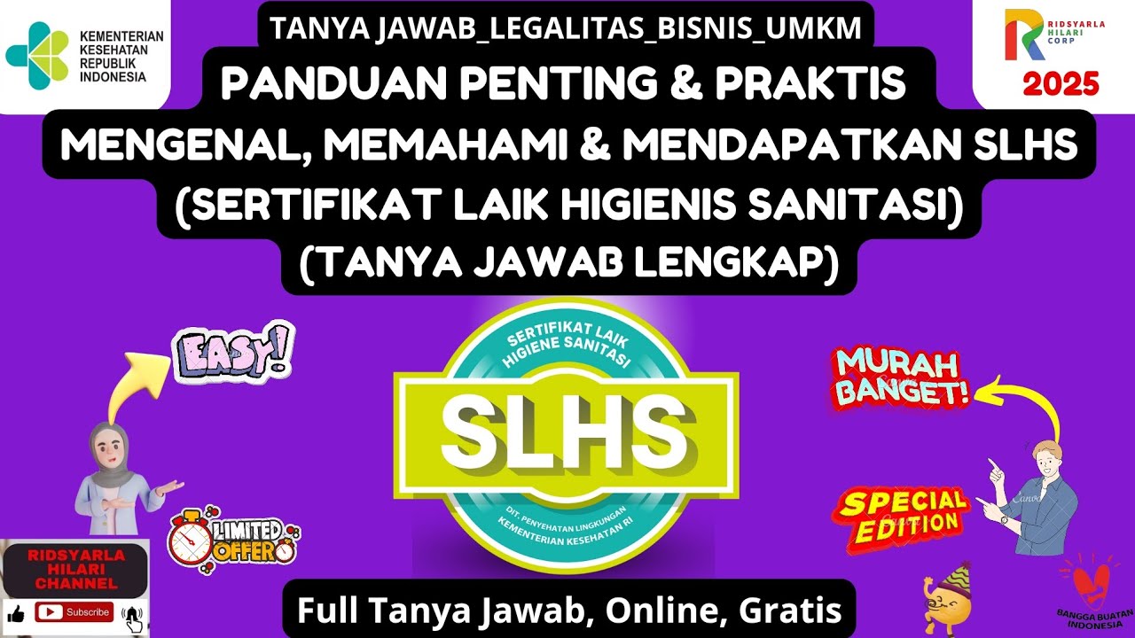 Ini Nih Rahasia Sertifikat SLHS Terbongkar! Mudah Dapat Sertifikat SLHS ...